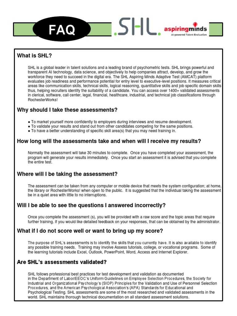SHL Faq | PDF | Internet Explorer | Computing