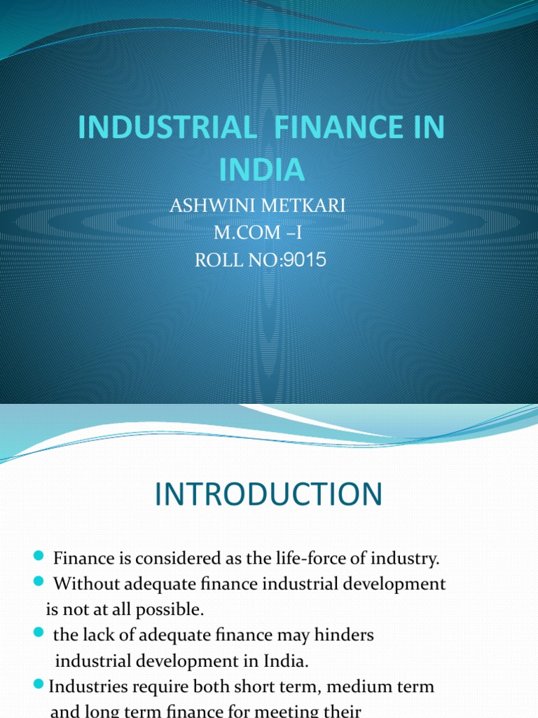 Industrial Finance in India | PDF | Banks | Loans