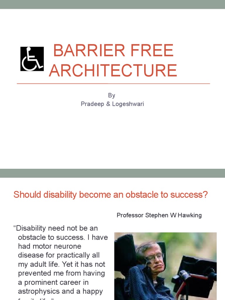 Barrier Free Environment | PDF | Stairs | Accessibility