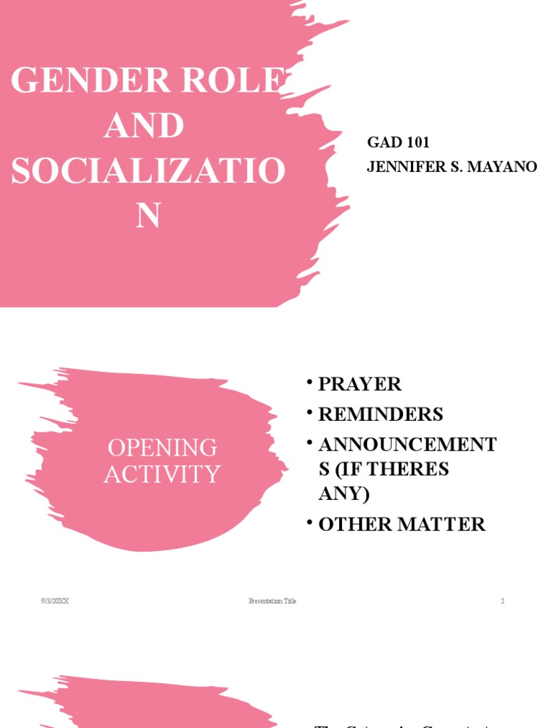 Gender Role and Socialization | PDF | Gender Studies | Gender