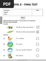 Starters Speaking Test: Questions and Sample Answers | PDF
