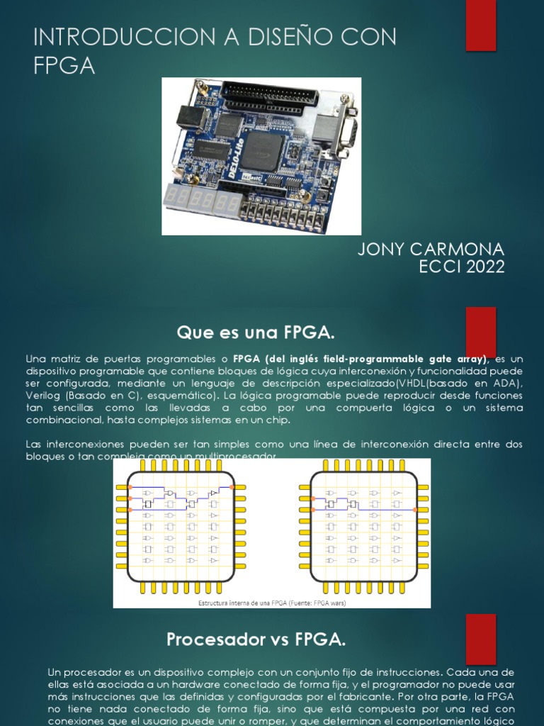 Introduccion A Diseño Con FPGA 2022 | PDF | Electrónica digital ...