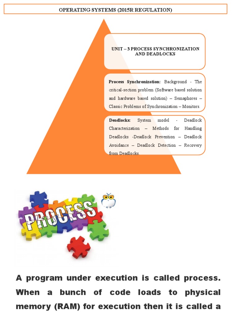 UNIT-3 2015 Regulation Process Synchronization and Deadlocks | PDF | Software Engineering ...
