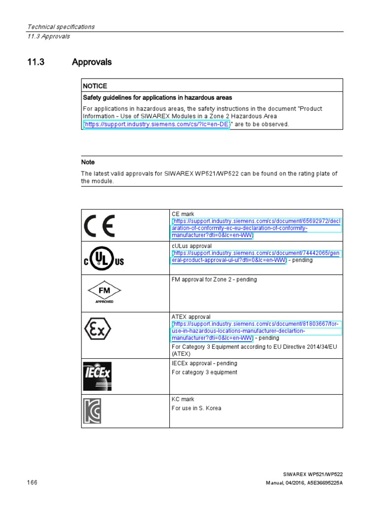 Manual SIWAREX WP521 WP522 en - PDF Page 166 | PDF