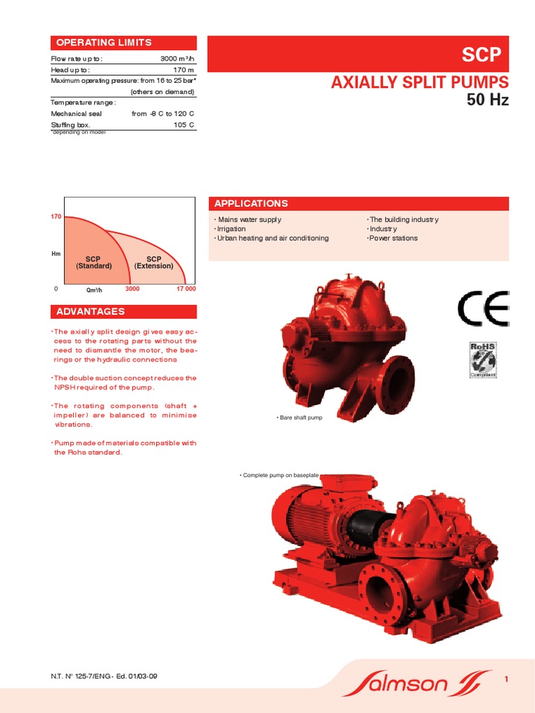 WILO SCP Range | PDF | Pump | Bearing (Mechanical)