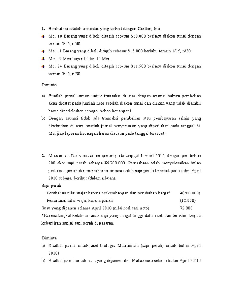 Kuis Akm1 Uas 2021 (A-124) | PDF
