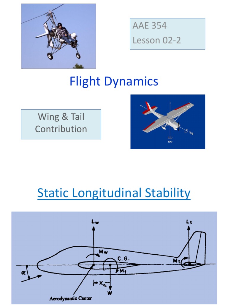 Longitudinal Stability in Flight Dynamics | PDF | Lift (Force) | Empennage