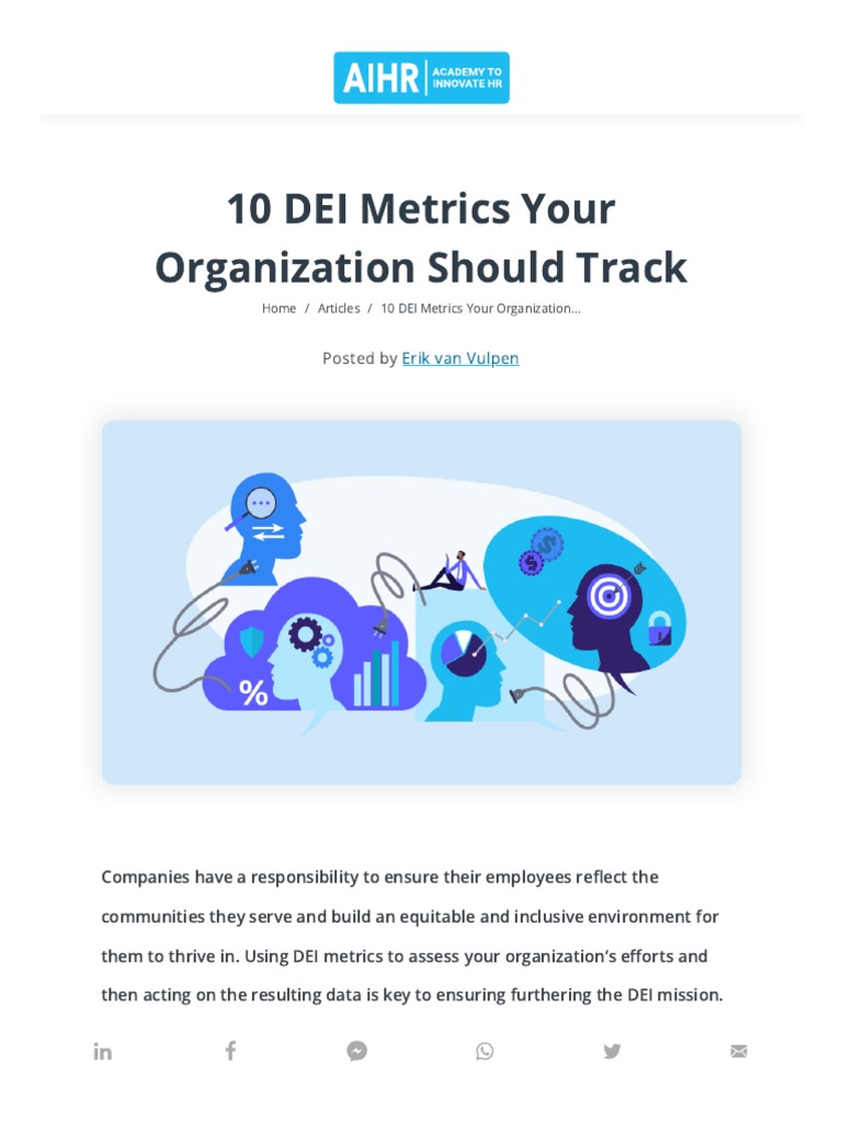 10 DEI Metrics Your Organization Should Track - AIHR | PDF | Employee ...