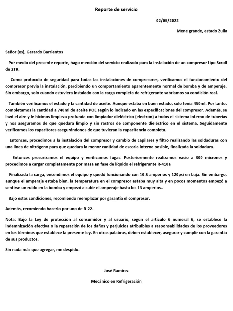 Informe de instalación: Gerardo Barrientos | PDF | Finanzas y dinero ...