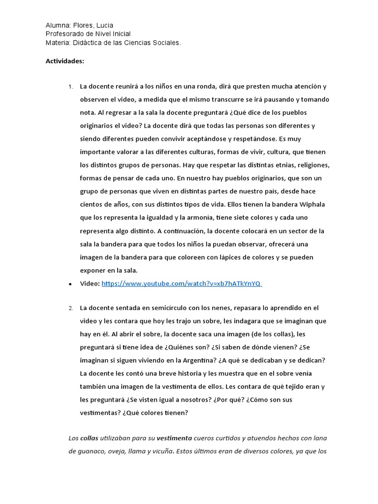 Collas. Andamos Creando | PDF
