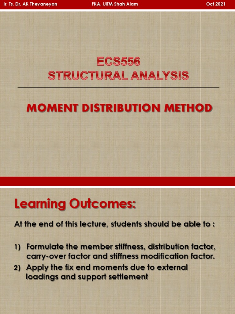 ECS556 OCT 2021 - Topic 4 - Part 1 | PDF | Beam (Structure) | Bending