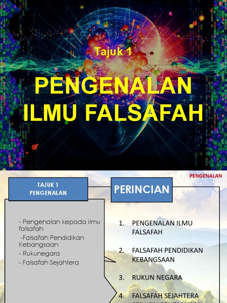 Tajuk 1 Pengenalan Ilmu Falsafah | PDF