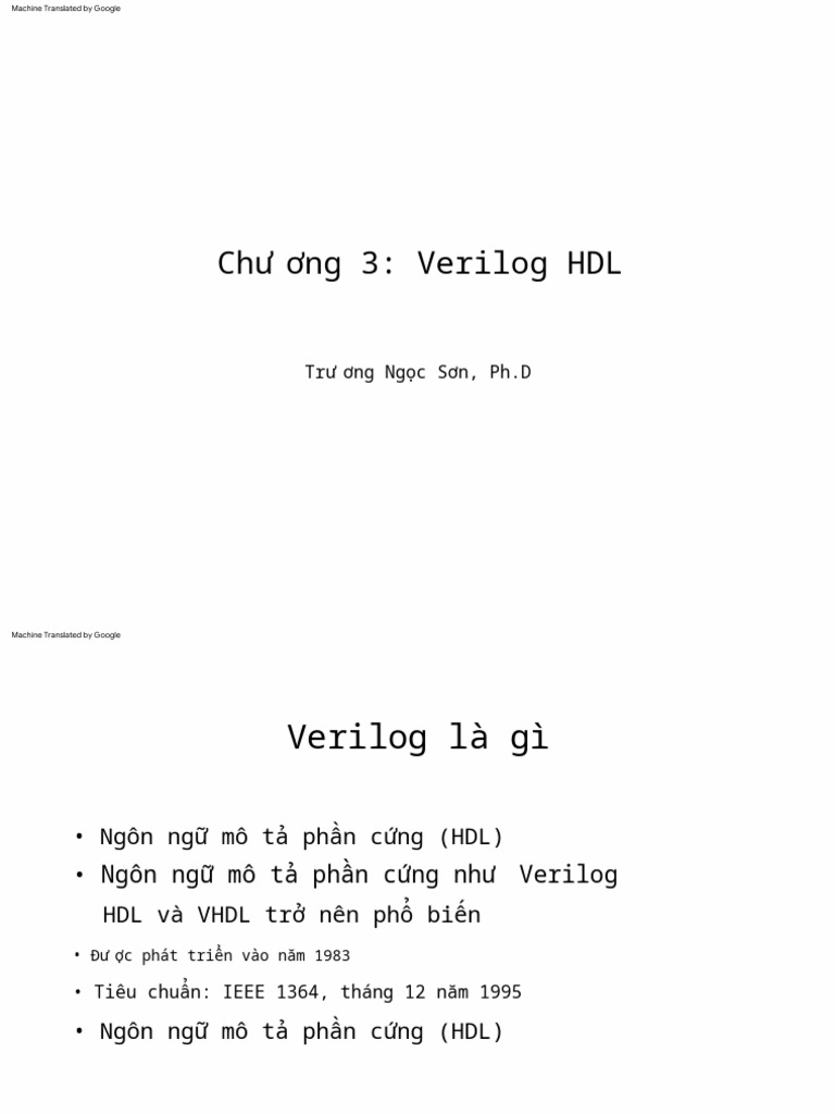Chapter - 03 - Basic of Verilog | PDF