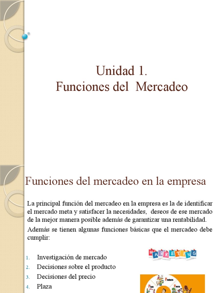 Unidad 1. Funciones Del Mercadeo - Variables Controlables y No ...