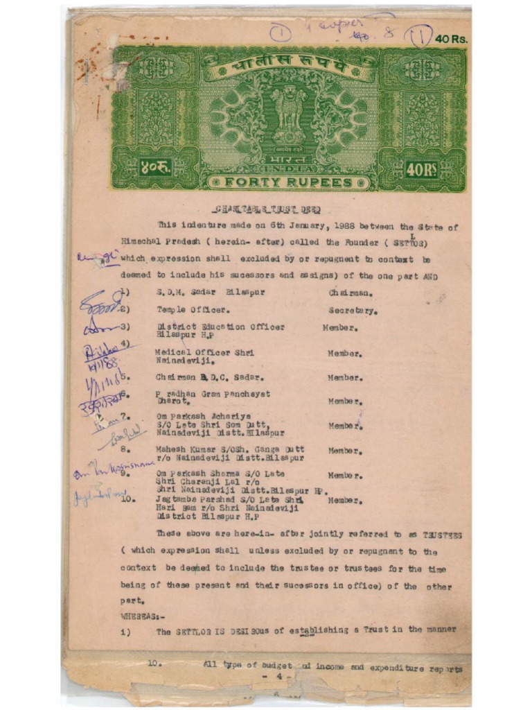 trust-deed_Temple | PDF