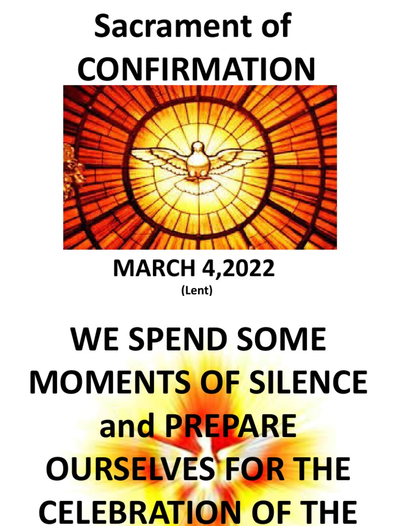 Ppt. Confirmation Mass | PDF | Confirmation | Eucharist