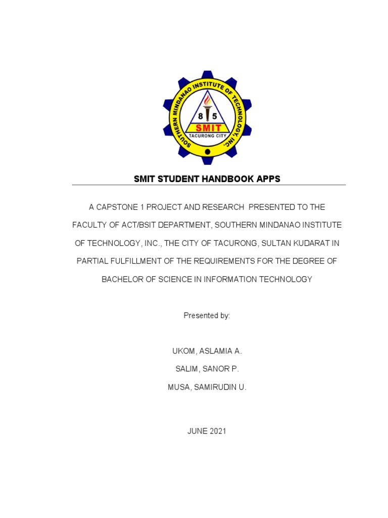 Smit Student Handbook Apps | PDF | Web Application | Application Software