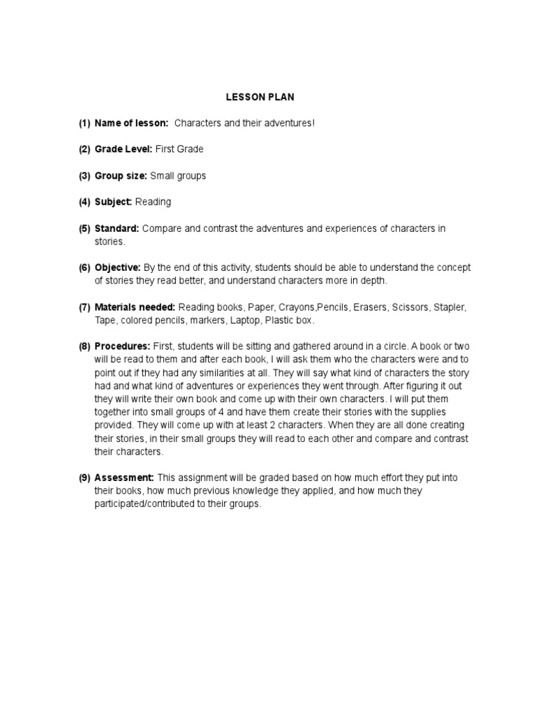 Annotated-Lesson 20plan | PDF