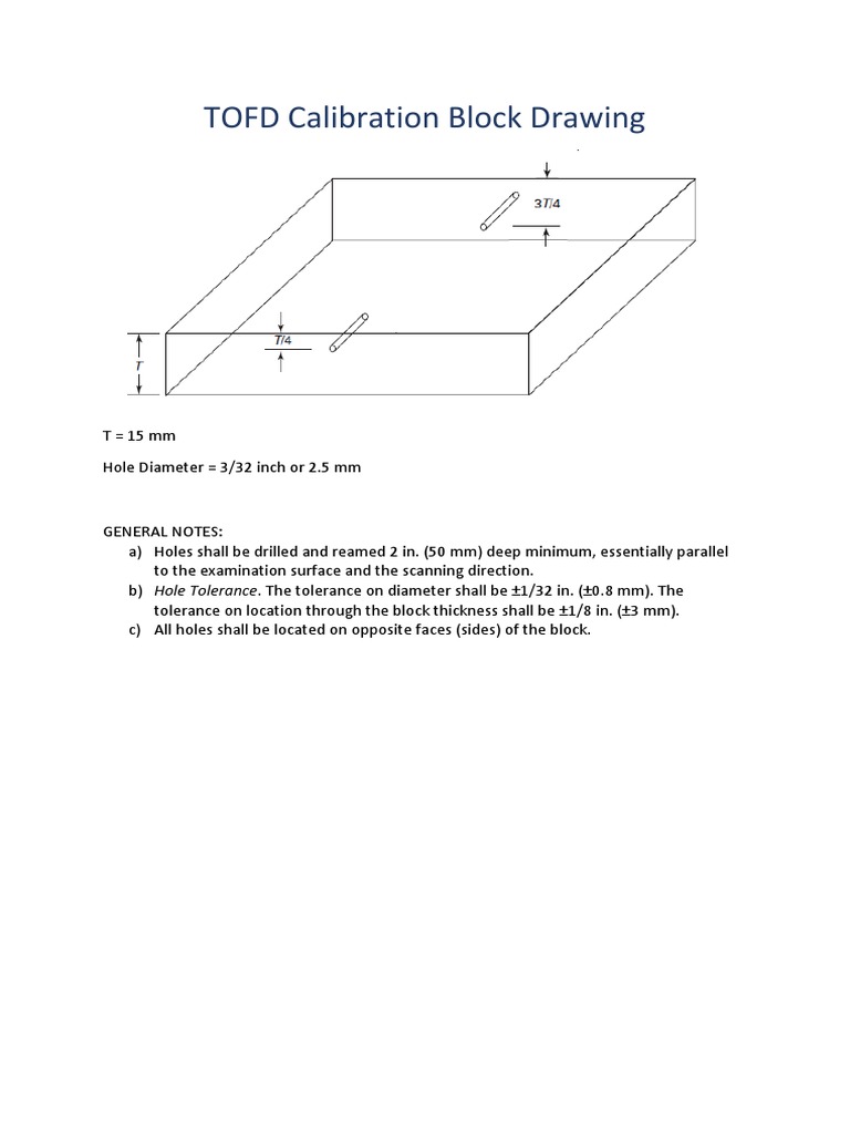 TOFD Calibration Block | PDF