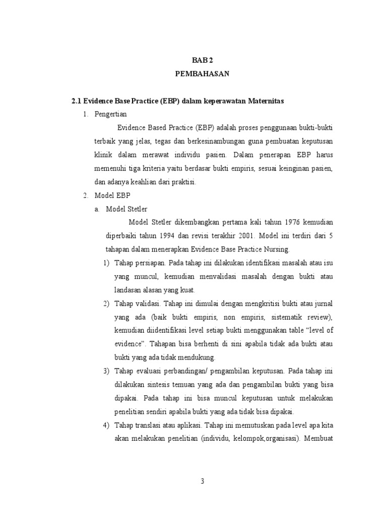 Bab 2 Ebp | PDF | Karier & Perkembangan