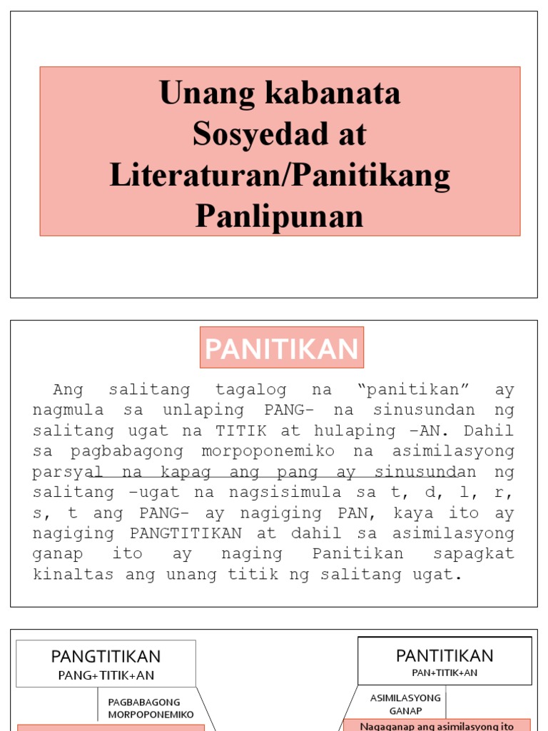 PANITIKAN | PDF