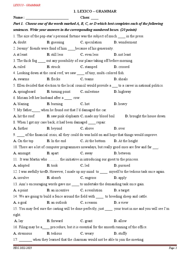 Lexical Grammar | PDF