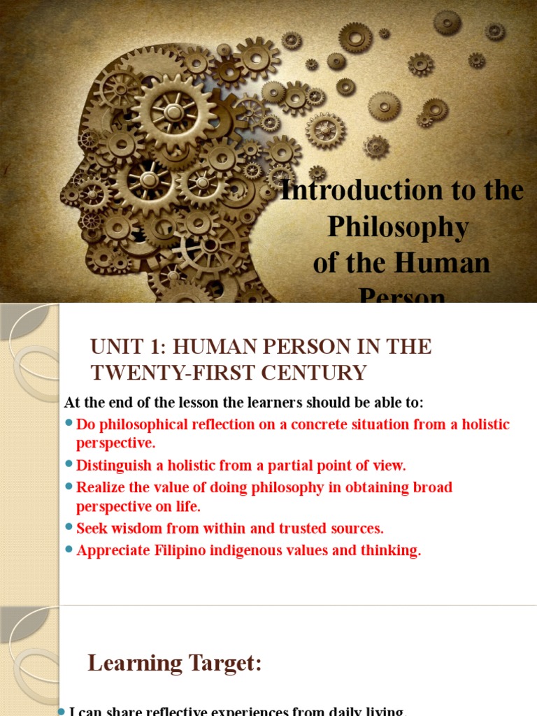 Introduction To The Philosophy of The Human Person | PDF | Reality ...