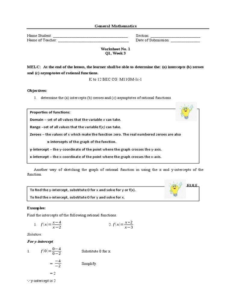 General Mathematics: F X X 2 F X X 3 | PDF | Asymptote | Equations