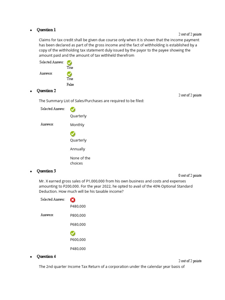 Stratax Quiz Compilation q1-q3 | PDF