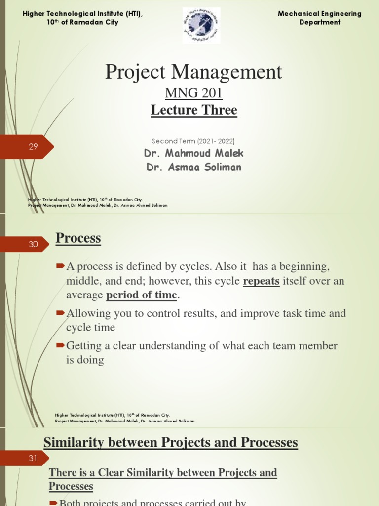 Project Management Processes Overview | PDF | Project Management | Net ...