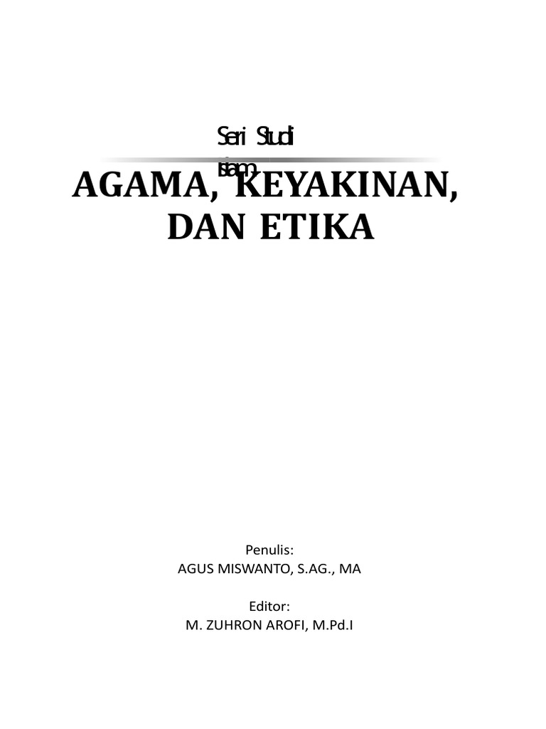 Agama Keyakinan Dan Etika | PDF | Karier & Perkembangan | Kesehatan ...
