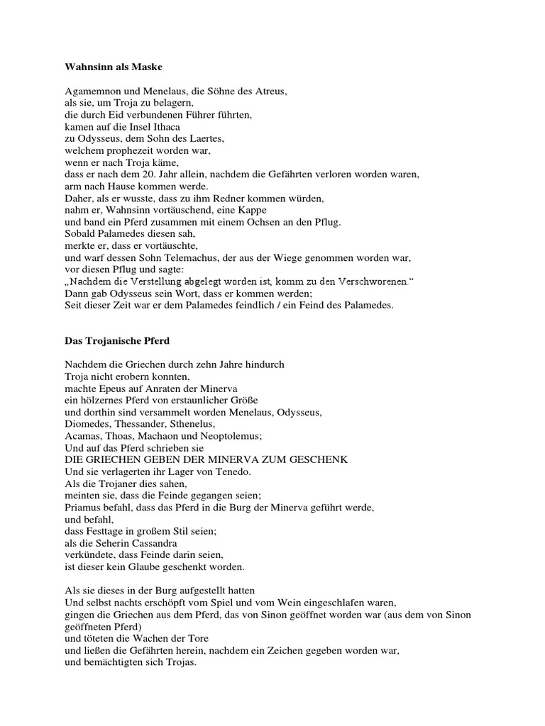 Musterübersetzungen - Hygin | PDF