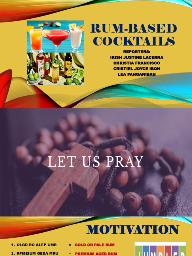 Rum Based Cocktails Report | PDF | Rum | Drink