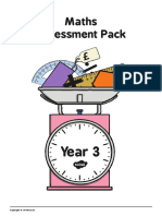 Year 3 Maths Reasoning Test Paper | PDF | Mathematics