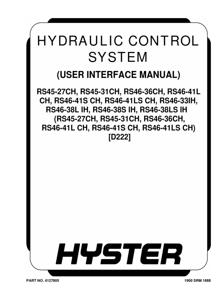 Hydraulic Control System: (User Interface Manual) | PDF | Elevator ...