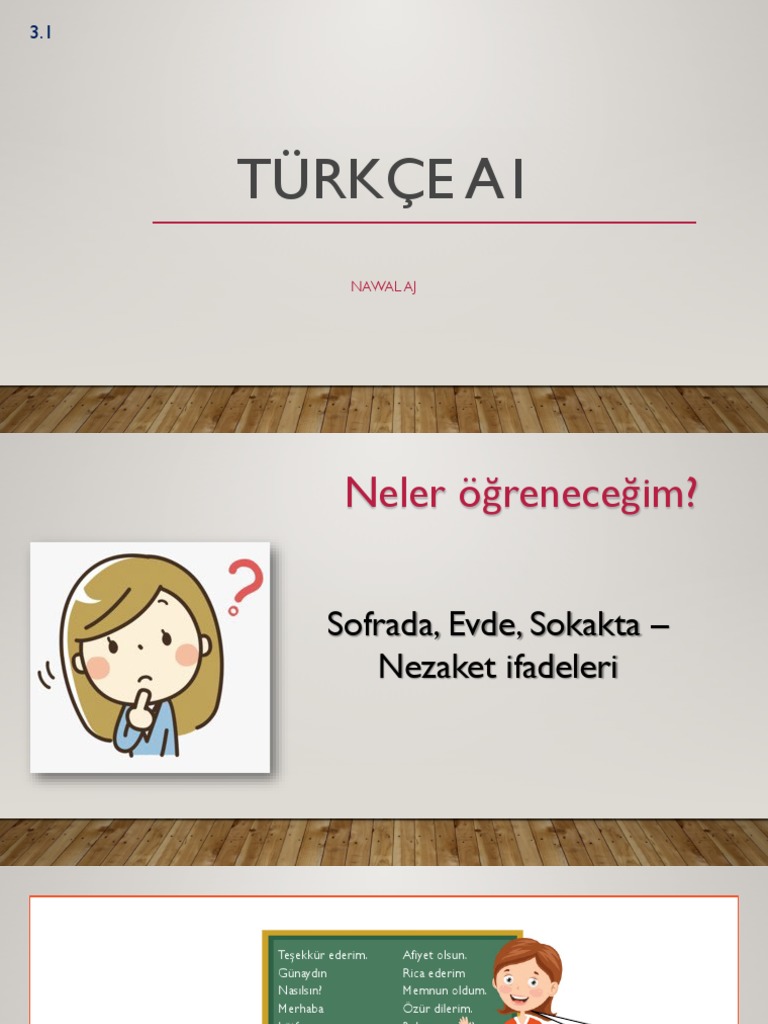 Turkish For Beginners - A1 | PDF