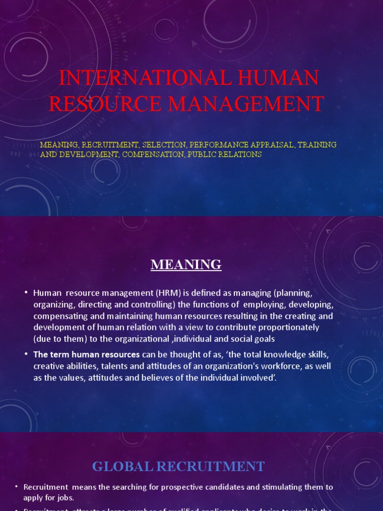 Unit 5 Global Business Bba Notes | PDF | Performance Appraisal ...