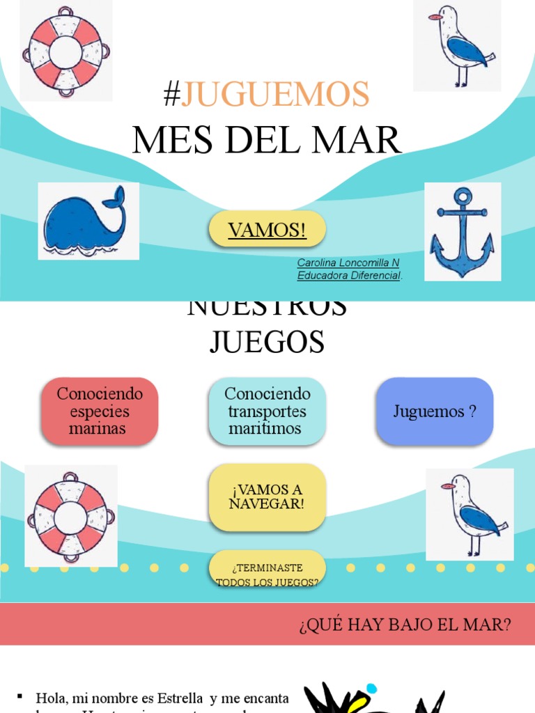 Mes Del Mar para Prekinder | PDF