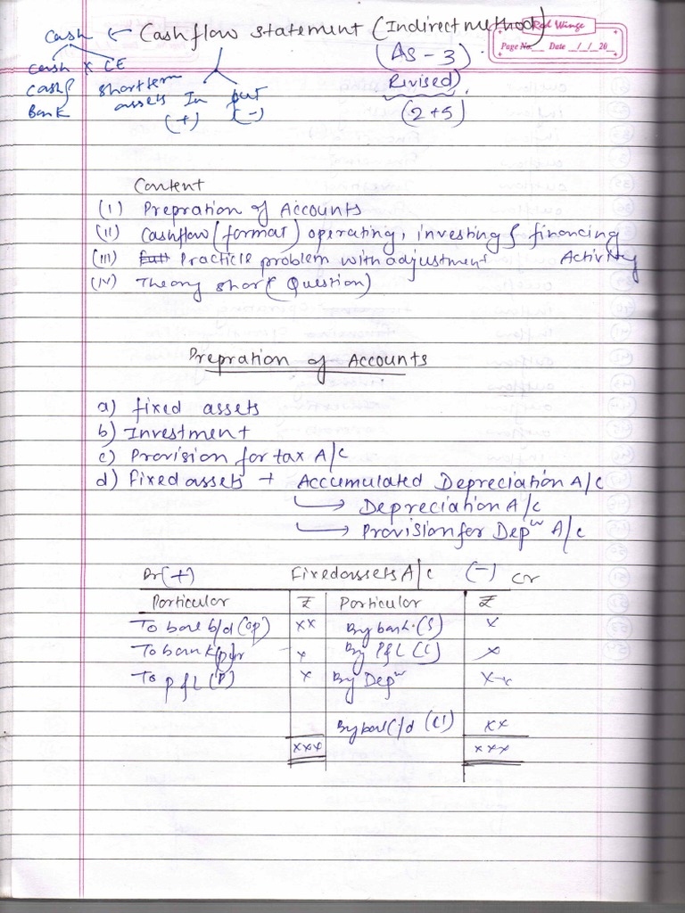 Cash Flow Notes | PDF