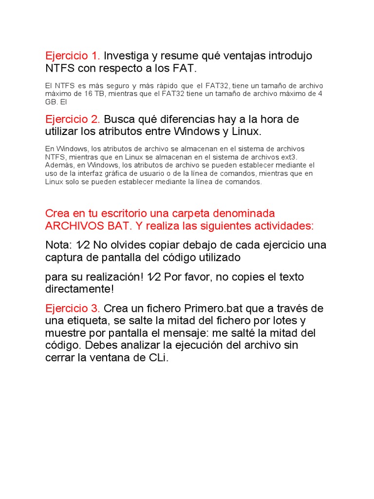 Tareas Som | PDF | Archivo de computadora | Interfaz de línea de comando