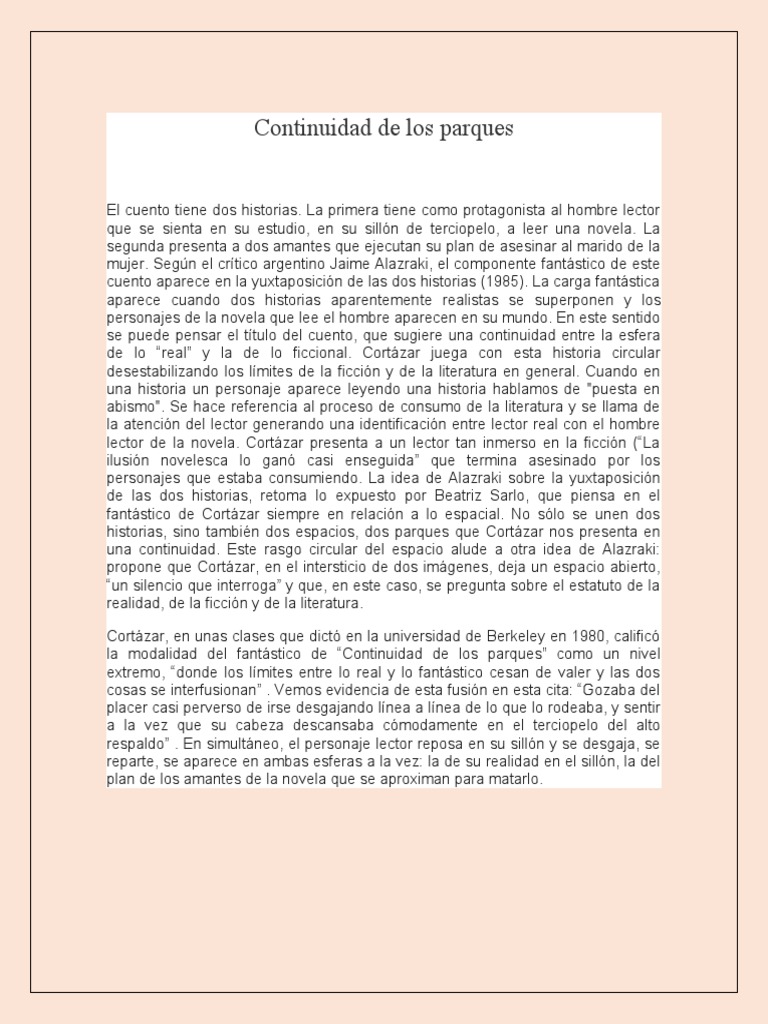 Continuidad de Los Parques | PDF | Fantasía | Novelas