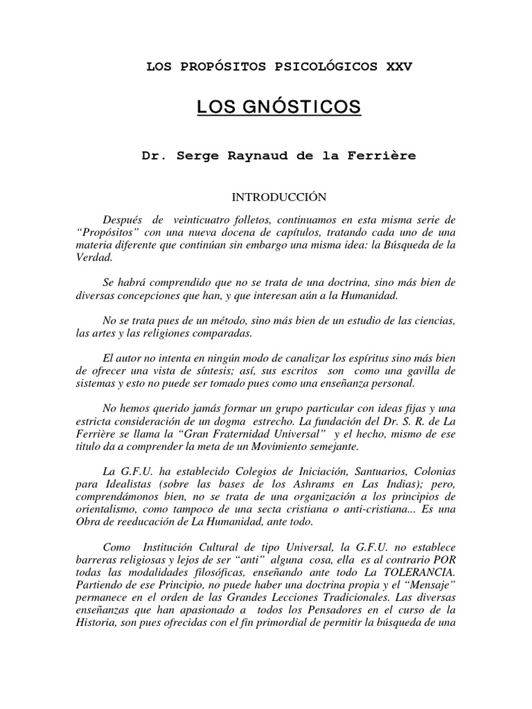 PP XXV Los Gnósticos | PDF | Gnosticismo | Vishnu