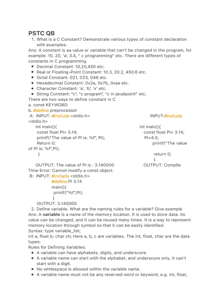 Exploring Constants Variables Data Types Operators And Basic