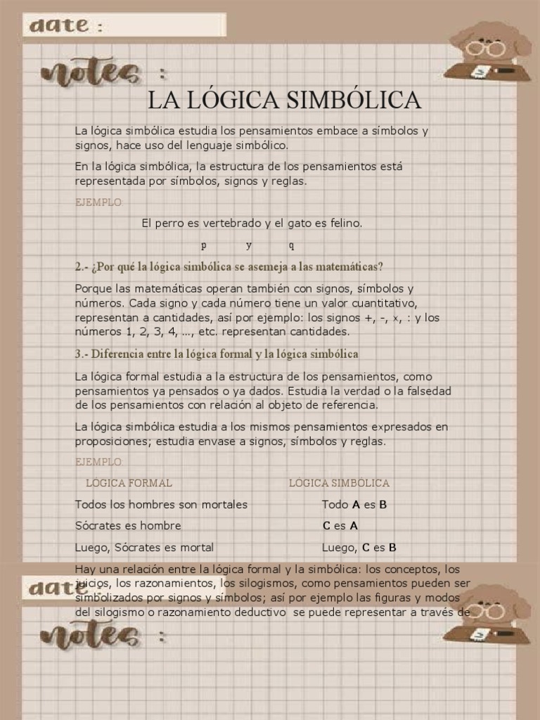 Filosofia Simbolica Logica Lógica Simbólica (Serie De Filosofía Y