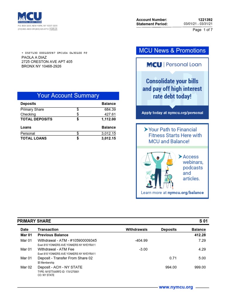 MCU News & Promotions: Consolidate Your Bills and Pay Off High Interest ...