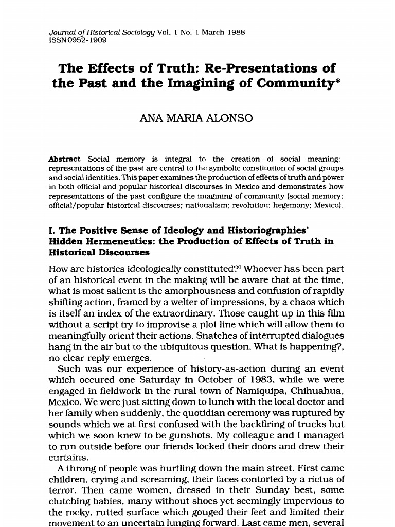 Representations of The Past | PDF | Ideologies | Narrative
