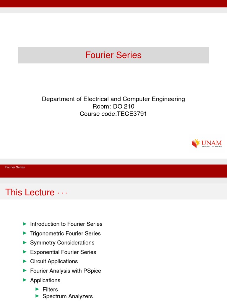 01 Introduction To Fourier Series Pdf Pdf Fourier Series Sine Wave