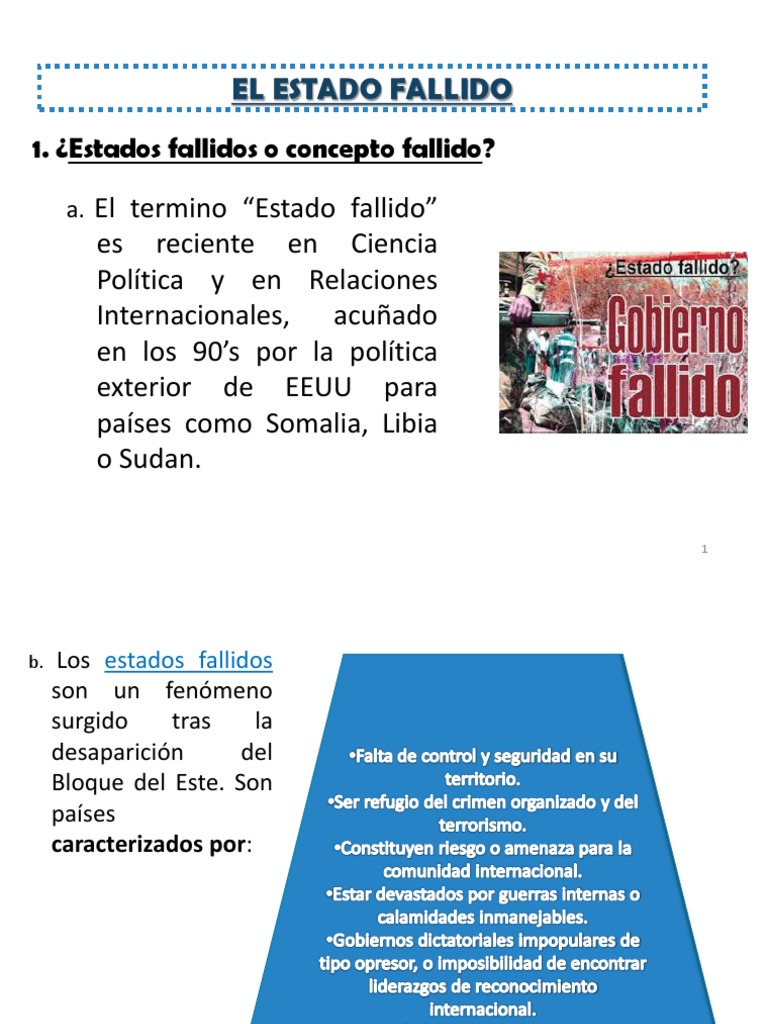 Estados Fallidos | PDF | Estado delincuente | Estado (política)