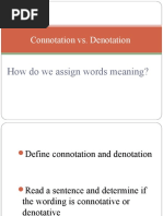 Connotation and Denotation Worksheet | PDF | Connotation | Linguistics
