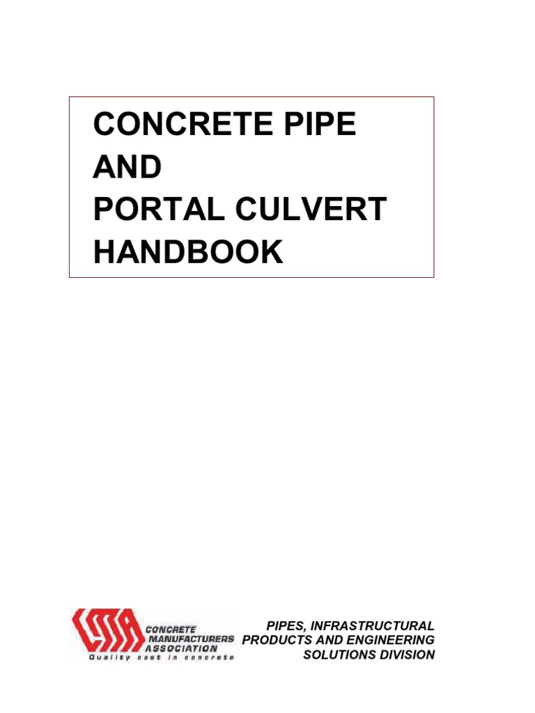 RC Pipes Culvert Handbook | Civil Engineering | Building Engineering